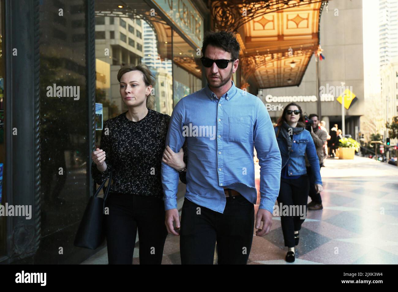 Axe attack victim Benjamin Rimmer leaves the Downing Centre District ...