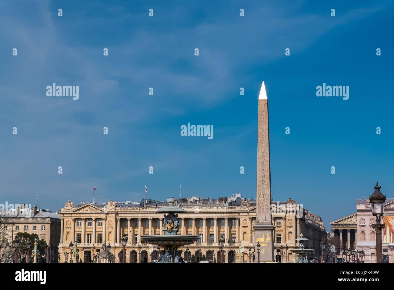 Paris, place de la Concorde, the obelisk, beautiful touristic place in ...