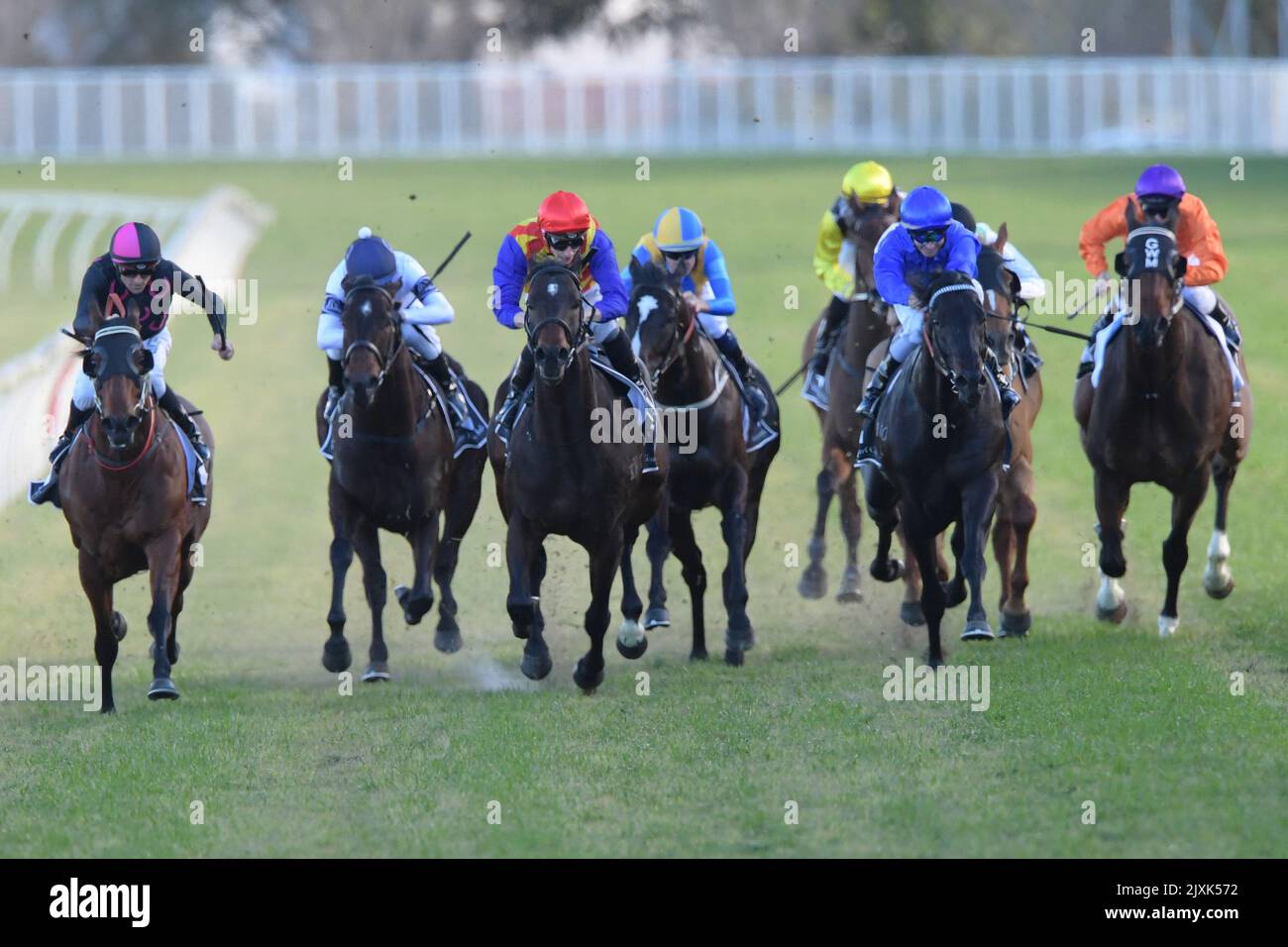Jockey James McDonald rides Smartedge to victory in Race 7, the Mostyn ...