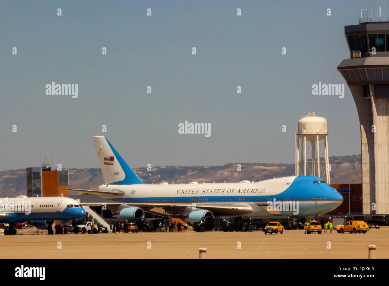 Madrid, Spain - 28 June, 2022: Air Force One, the airplane of the US ...