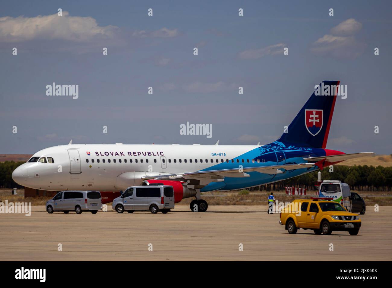 Madrid, Spain - 30 June, 2022: Government's airplane of Slovak Republic ...