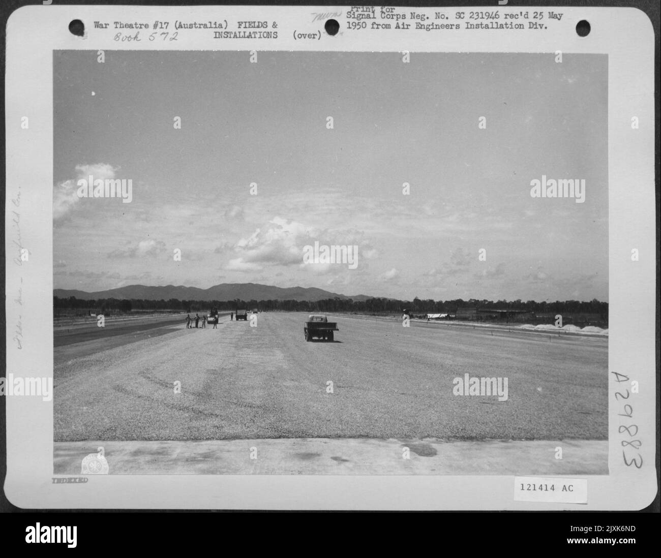 This is an extension to the runway, at the airfield at Garbutt Field ...