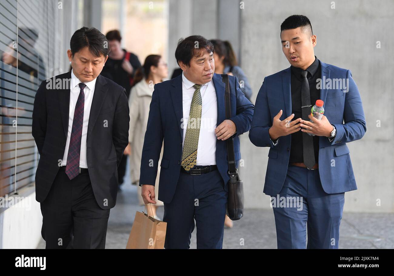 Family members of murdered South Korean student Eunji Ban leave the ...