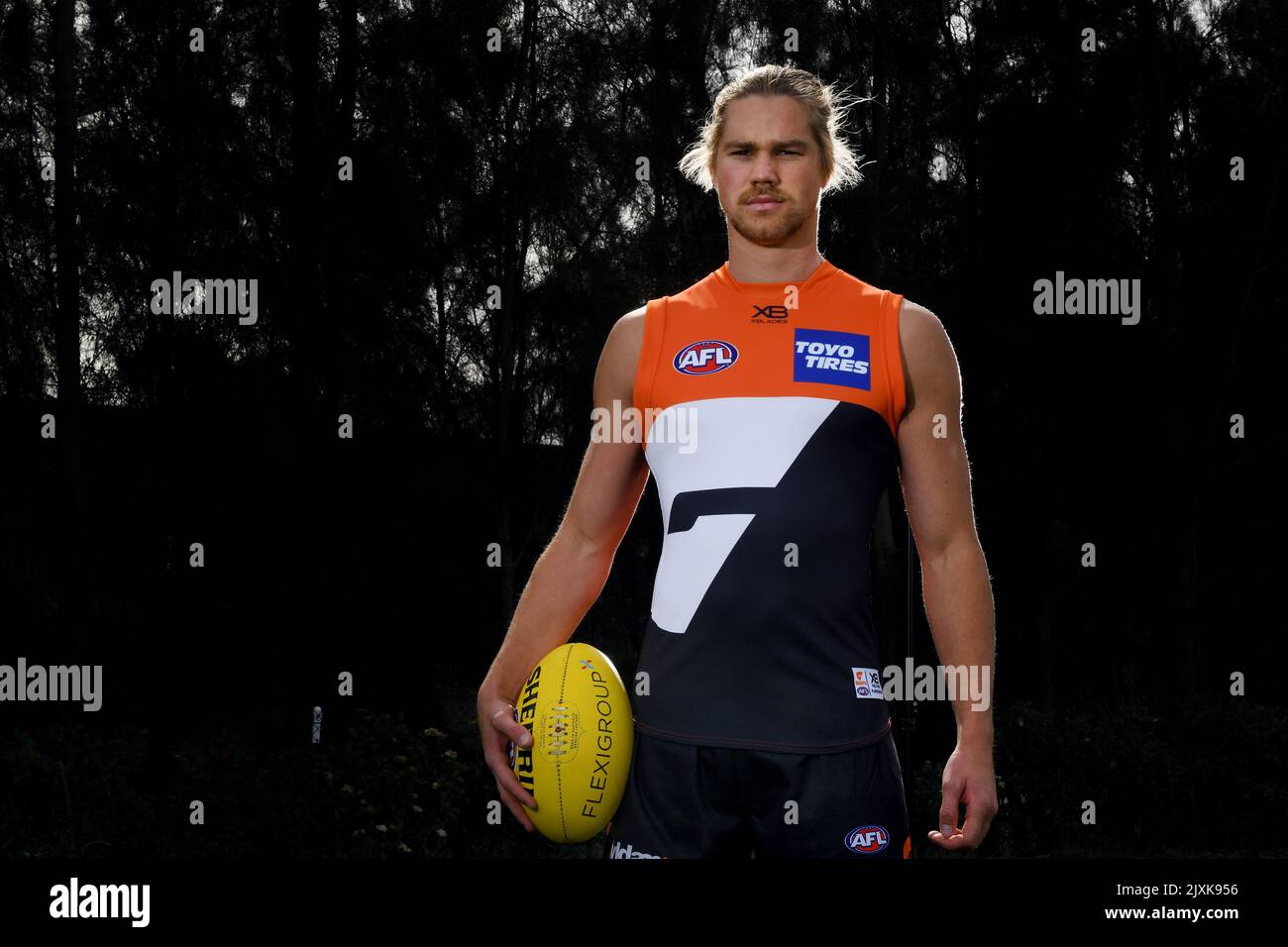 Greater Western Sydney Giants player Harry Himmelberg poses for a ...