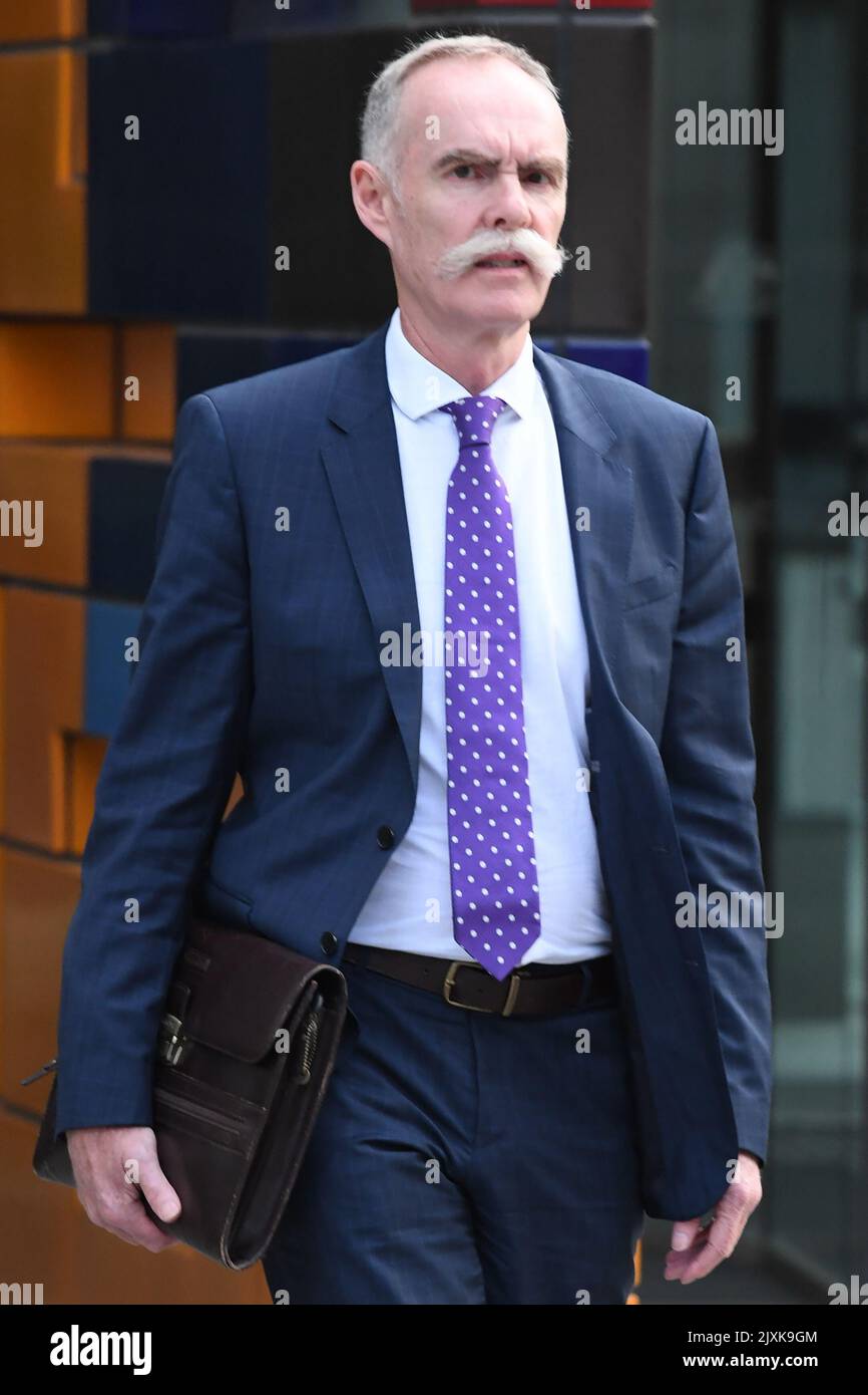 AustralianSuper chief executive Ian Silk is seen leaving the Royal ...
