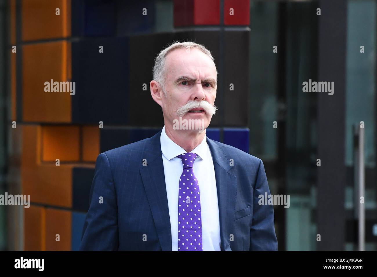 AustralianSuper chief executive Ian Silk is seen leaving the Royal ...