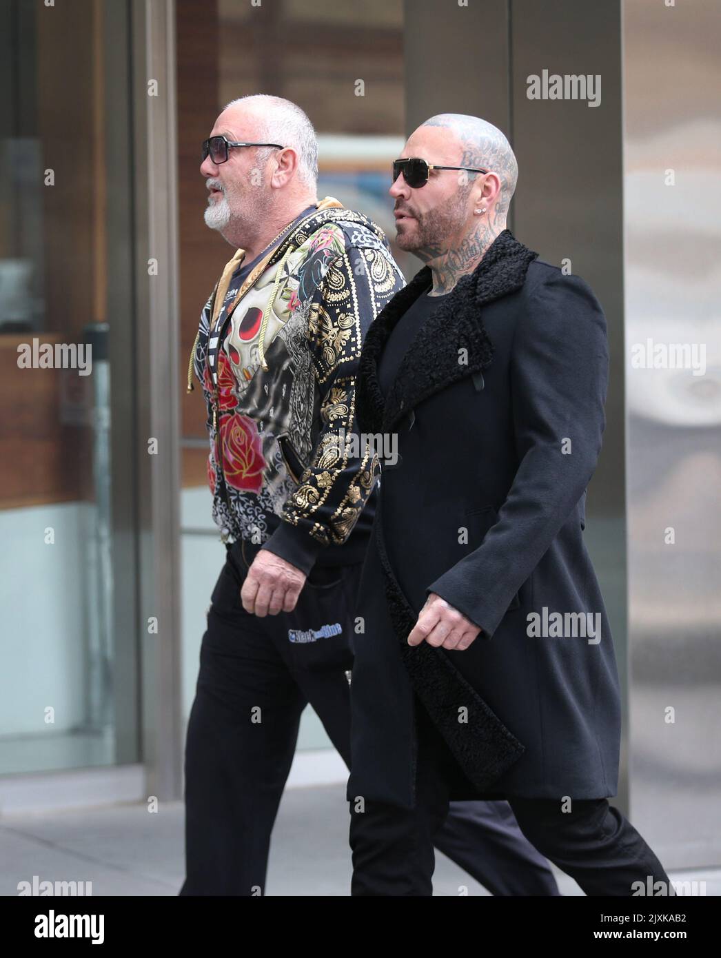 Toby Mitchell (right) arrives with his father at the County Court in ...