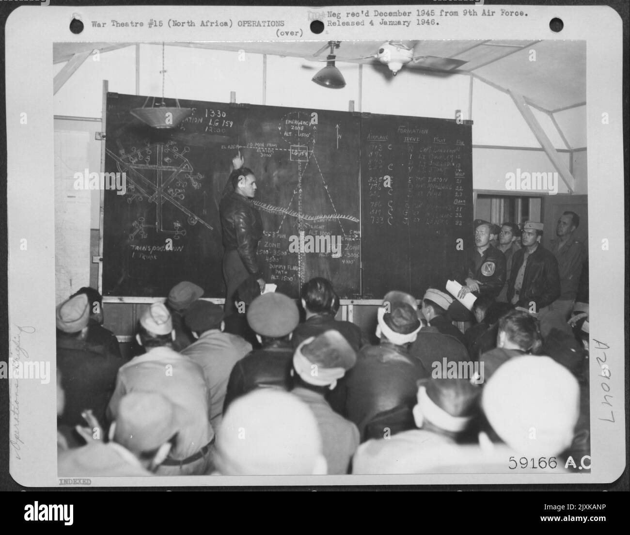 9Th Air Force Crew Members Based In North Africa Being Briefed Before A ...