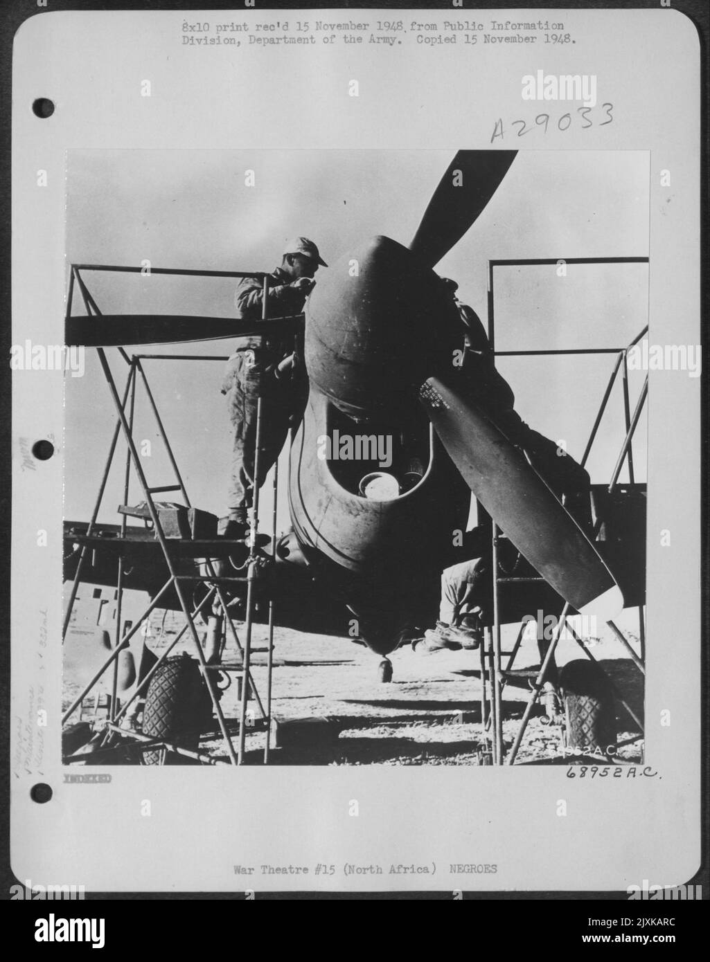 A Ground Crew Of The 99Th Fighter Squadron, 332Nd Fighter Group, Tunes ...