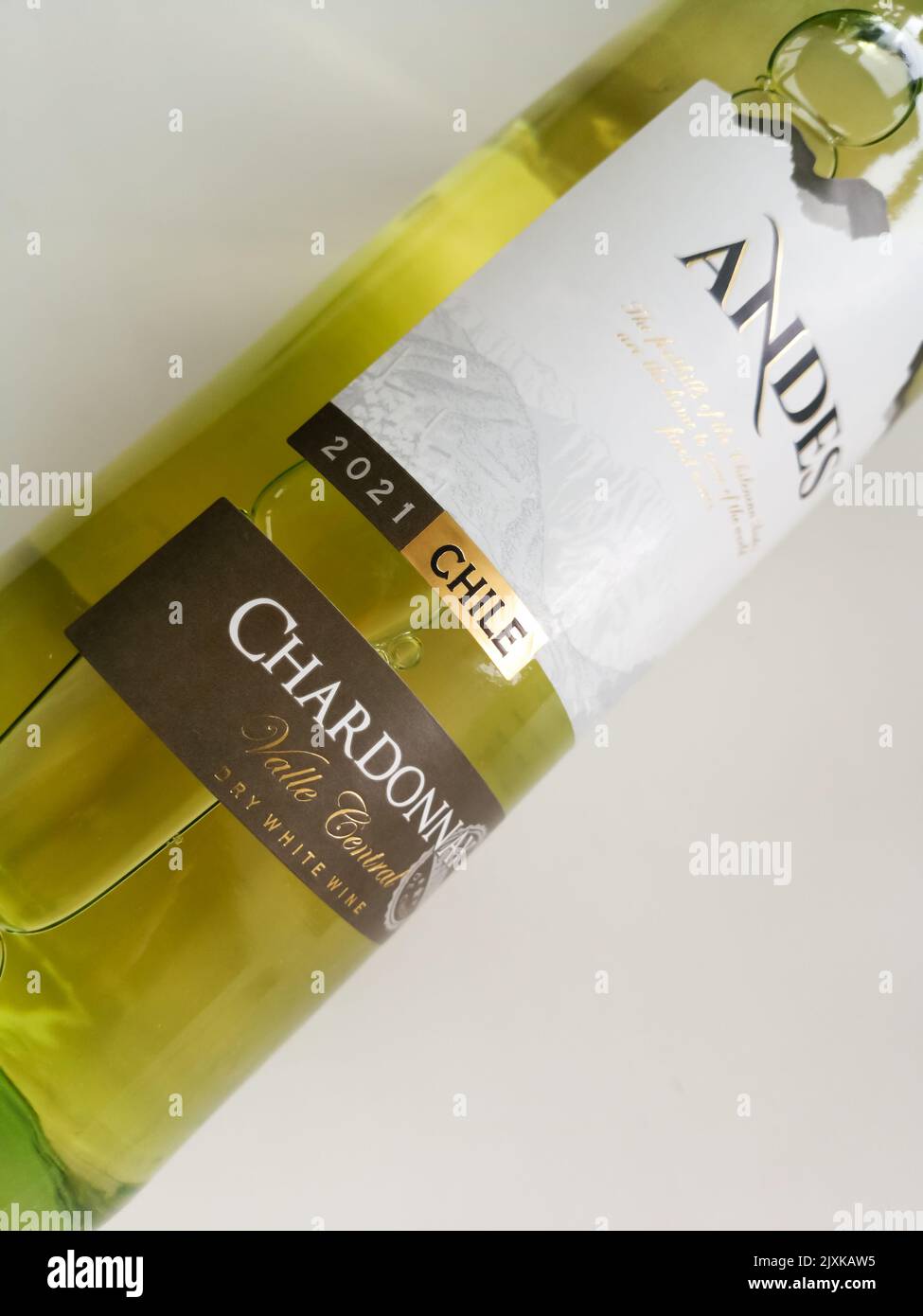 White wine ANDES Stock Photo - Alamy