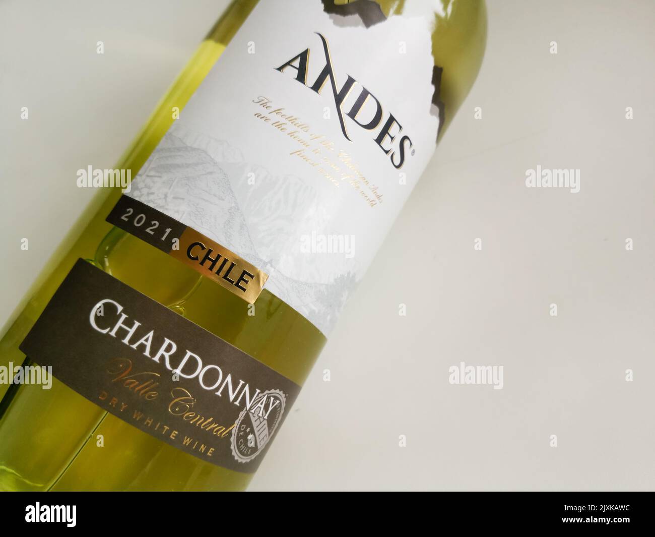 White wine ANDES Stock Photo - Alamy