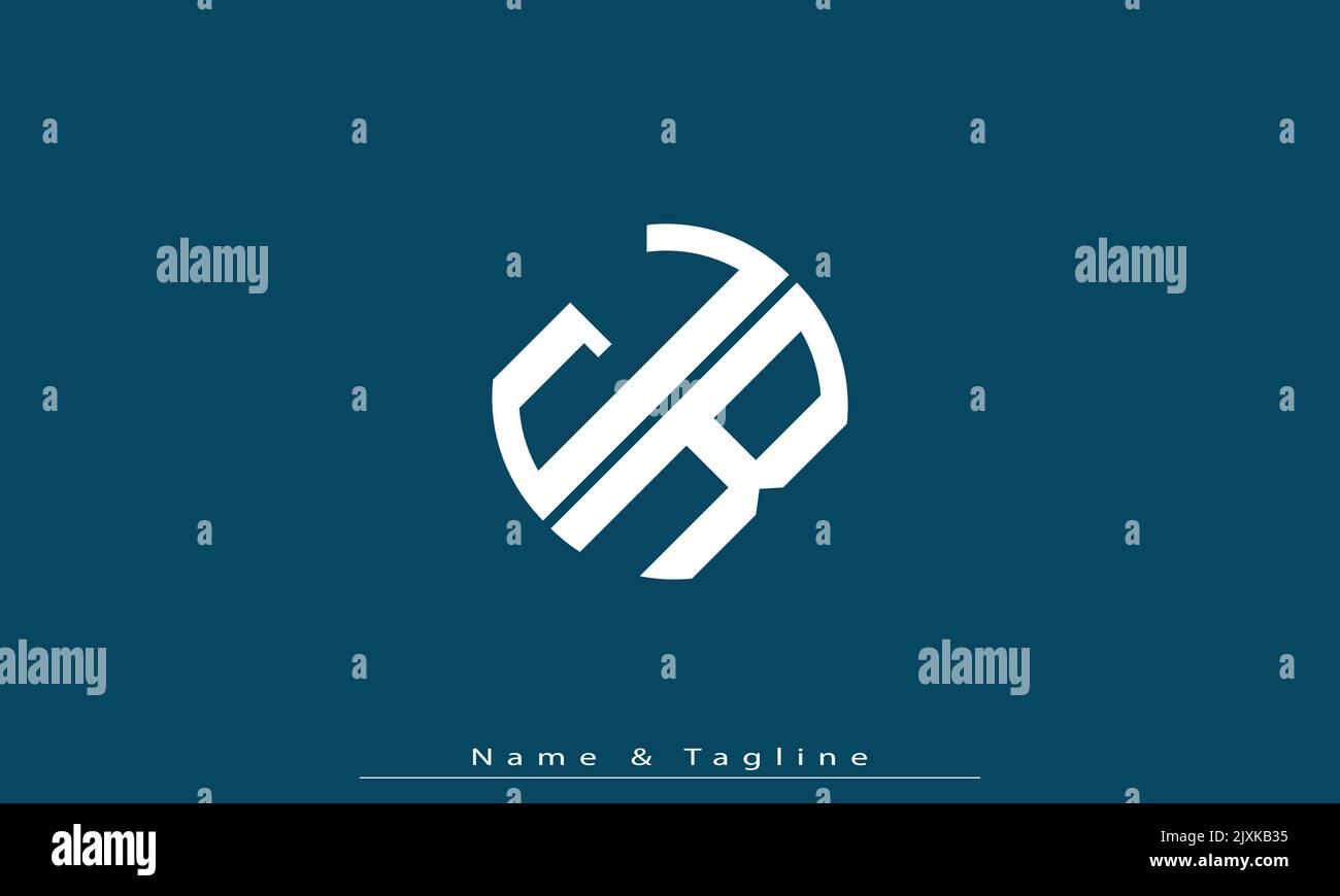 Alphabet letters Initials Monogram logo JR , RJ Stock Vector Image ...
