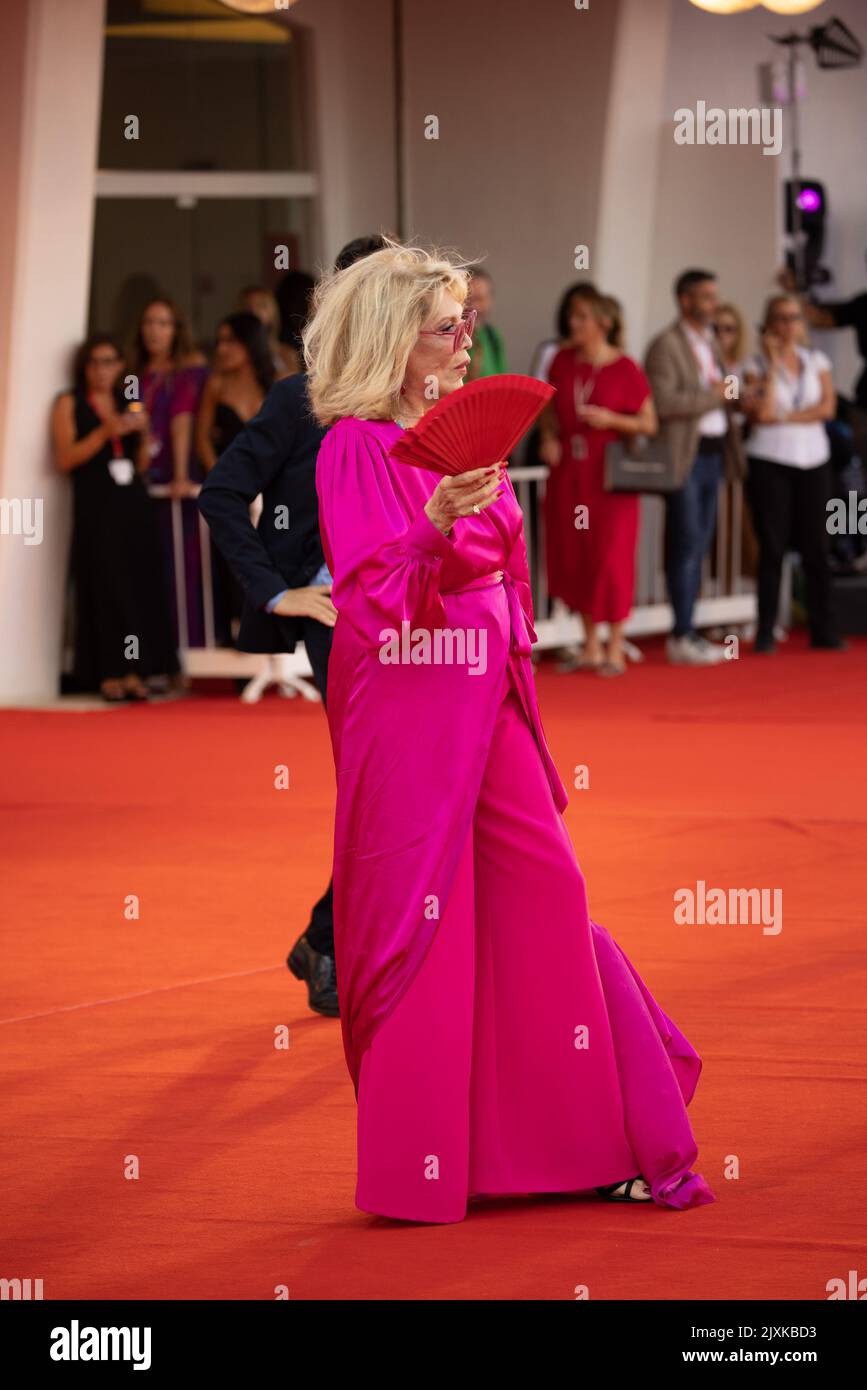 September 6, 2022, Lido di Venezia, Italy: Amanda Lear attends the ''Il ...
