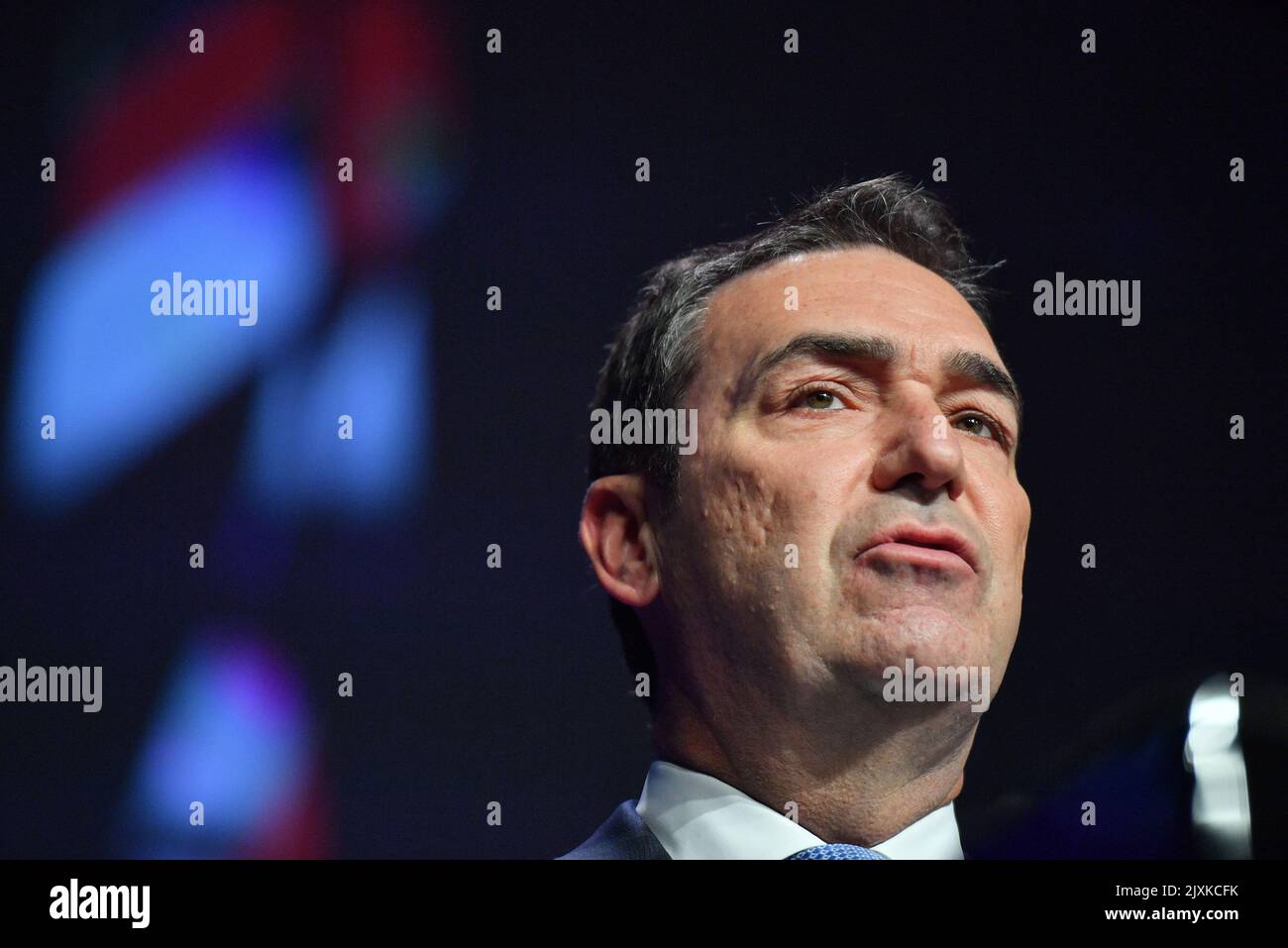 South Australian Premier Steven Marshall speaks during the Liberal ...