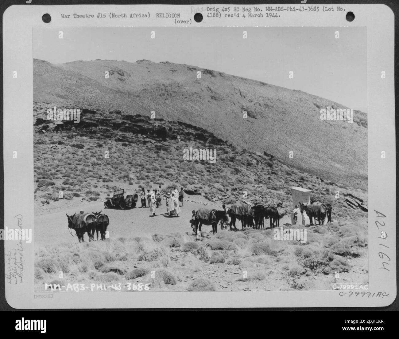 Native guides and U.S. military personnel move toward Marrakech, North ...