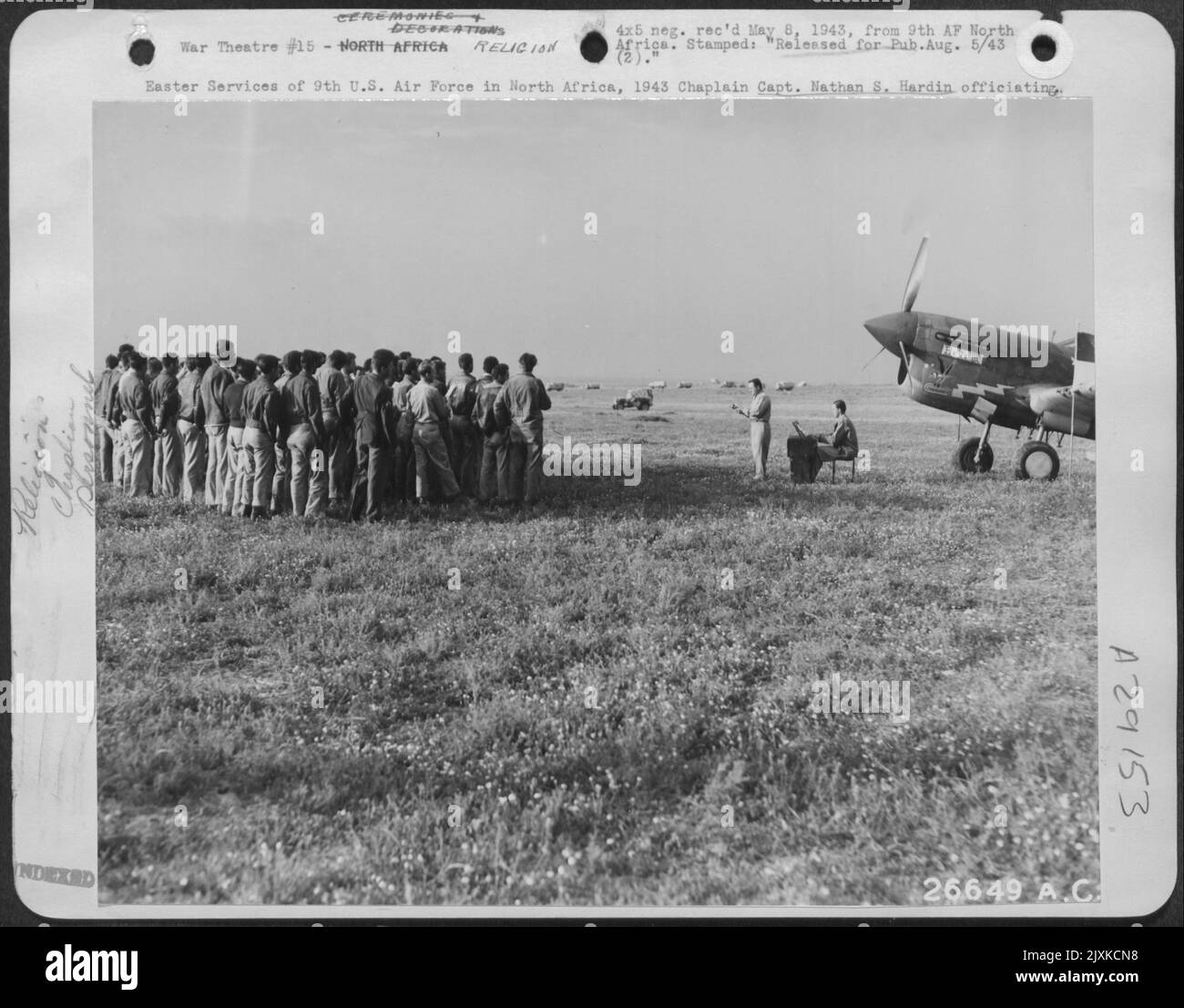 Easter Services of 9th U.S. Air Force in North Africa, 1943 Chaplain ...