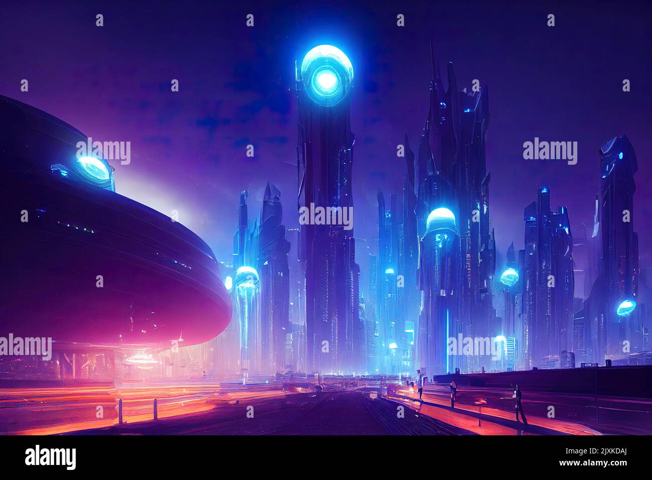 Galactic city hi-res stock photography and images - Alamy