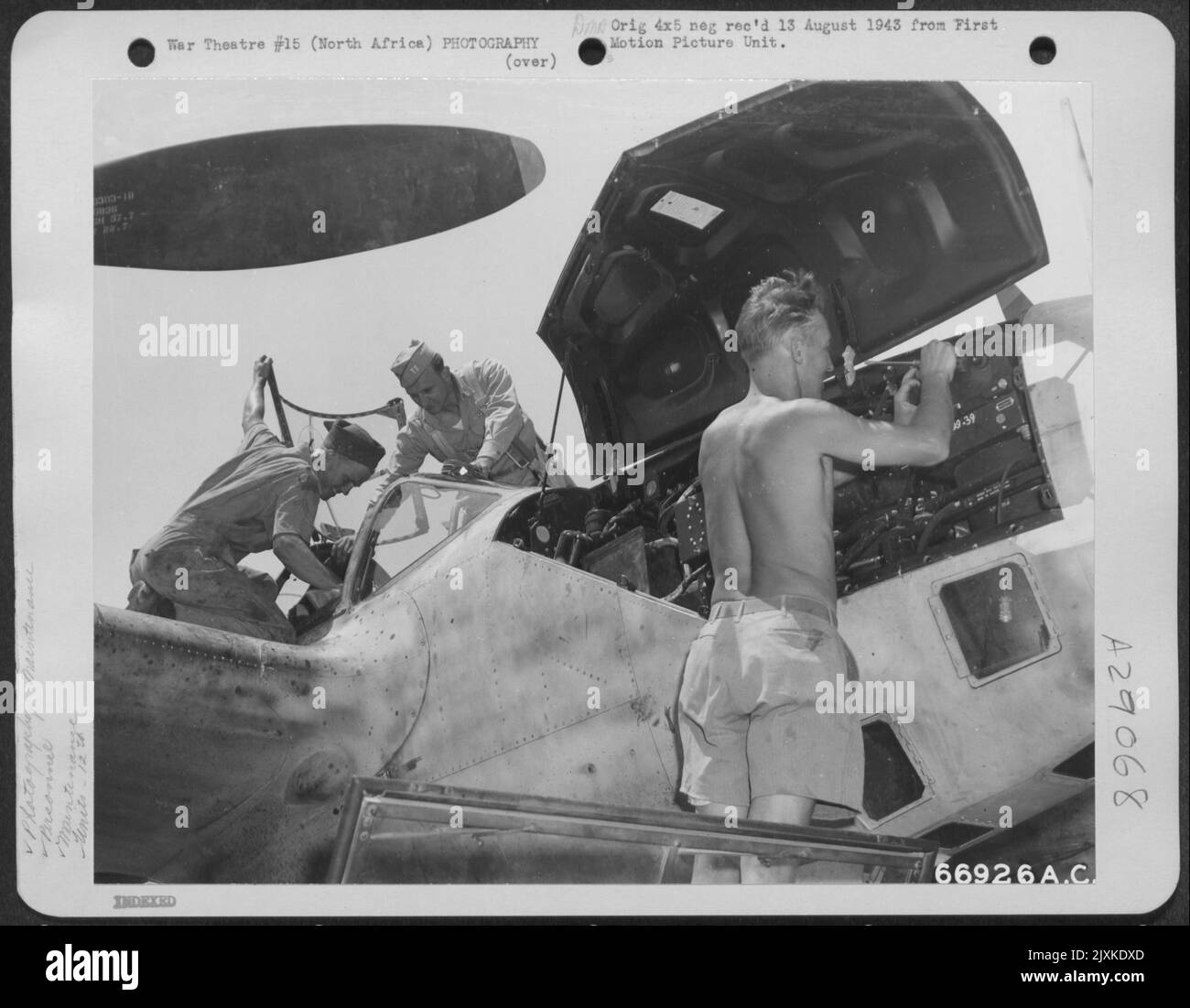 The morning of the photo reconnaissance mission there are two series of ...