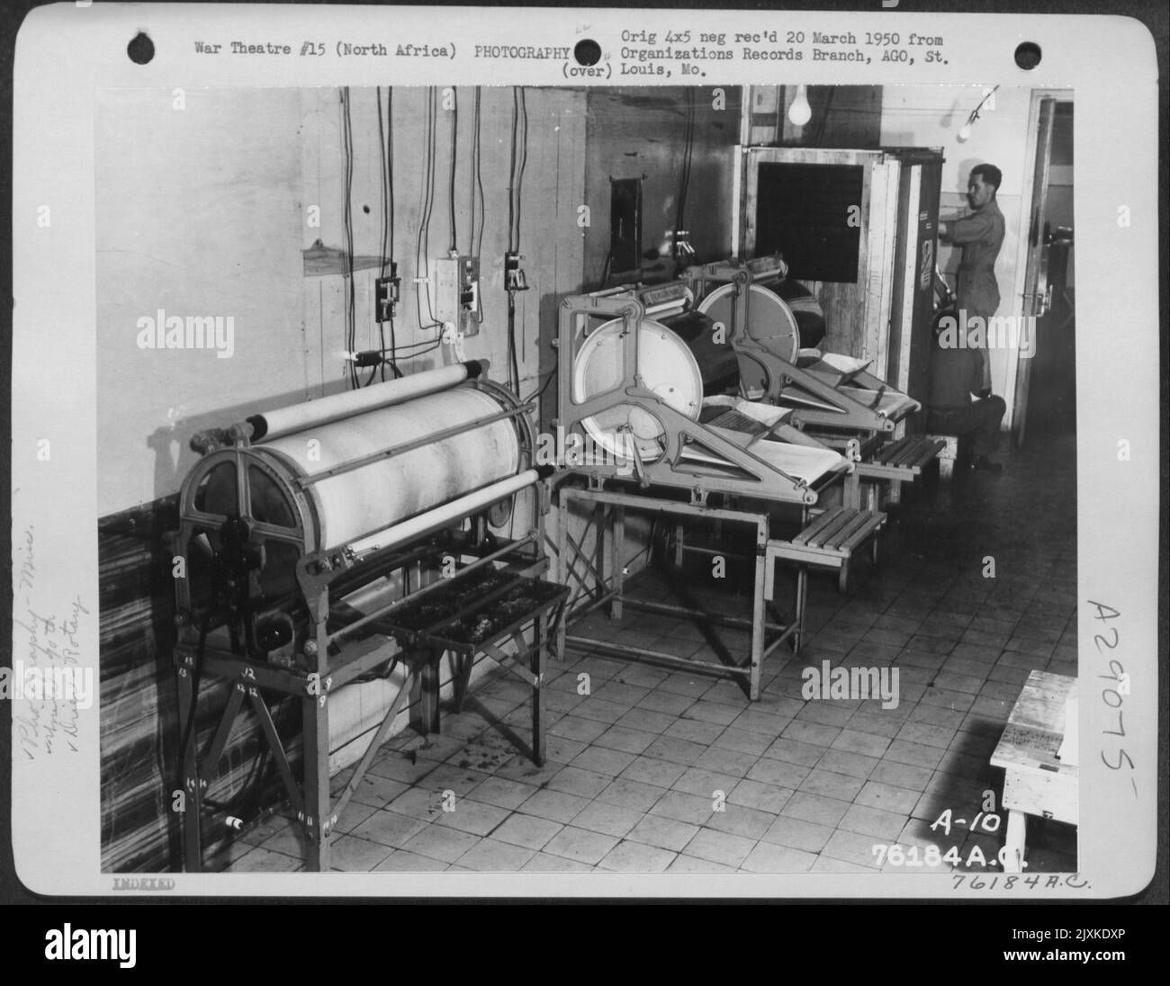 Driers in the 90th Photographic Reconnaissance Wing Laboratory at an ...
