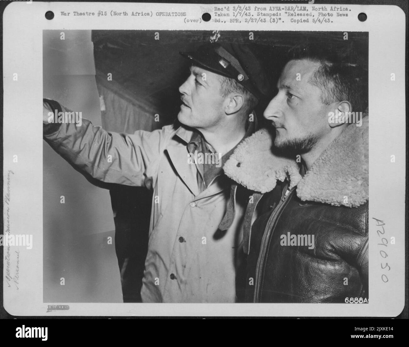 North Africa-Officer of the U.S. Fighter unit in North Africa. Lt. Col ...