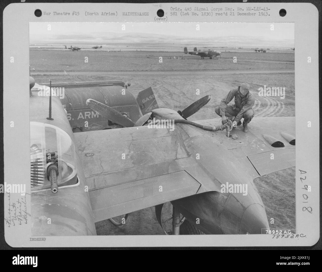 Pvt. Robert B. Carlson of Duluth, Minnesota, a member of the 310th Bomb ...