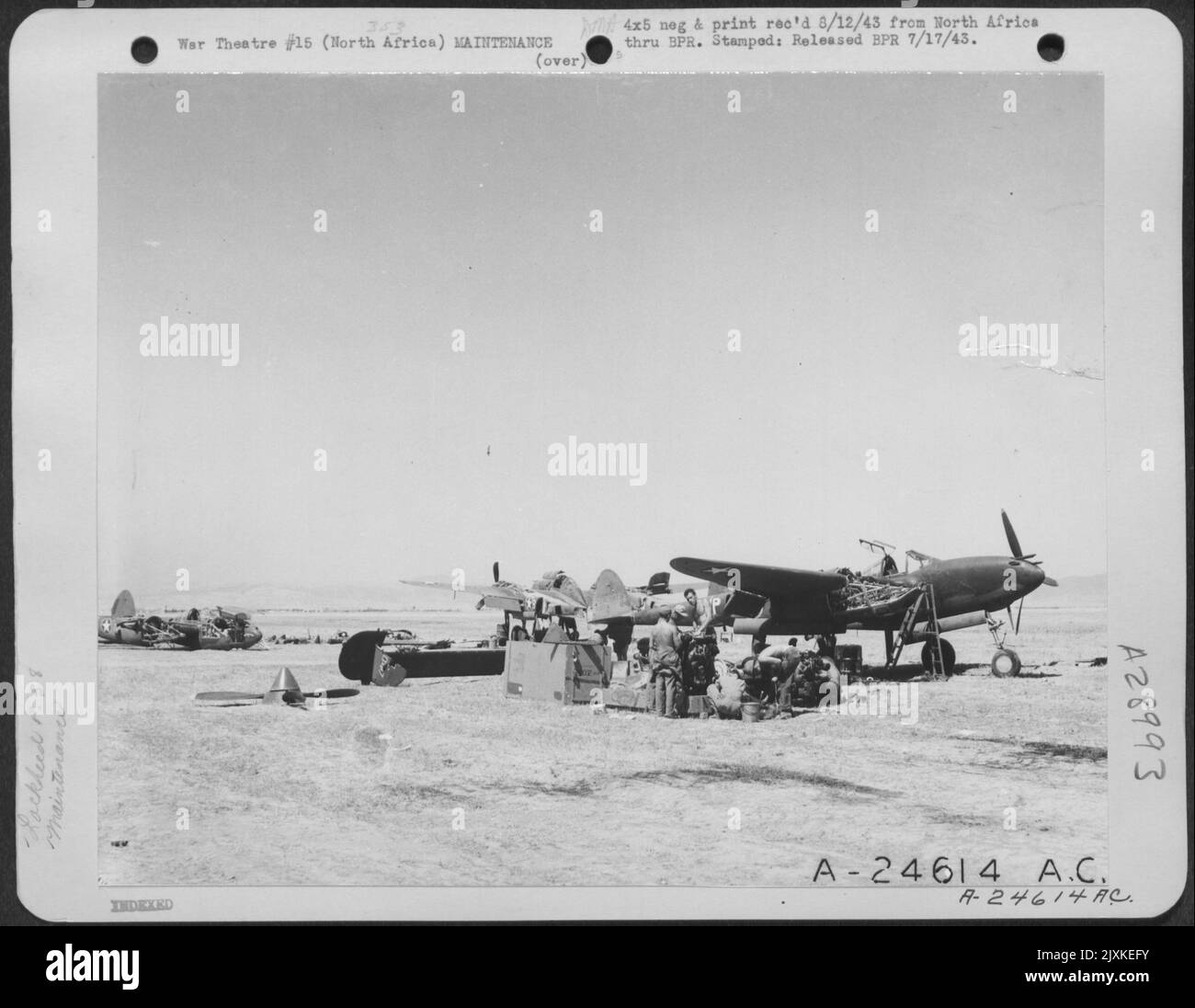 With Maj. Gen. Doolittle's Strategic Air Force, North Africa-Lockheed P ...