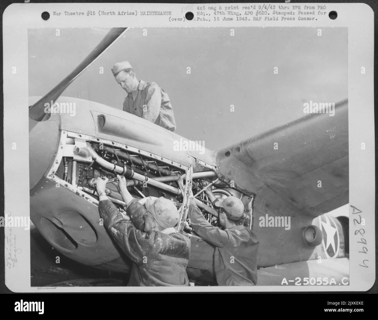 At an advanced American Fighter Base in North Africa, 31 May 1943. The ...