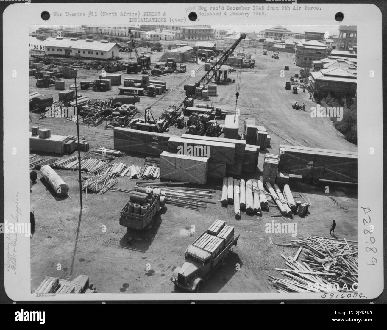 American military supply chain Black and White Stock Photos & Images ...