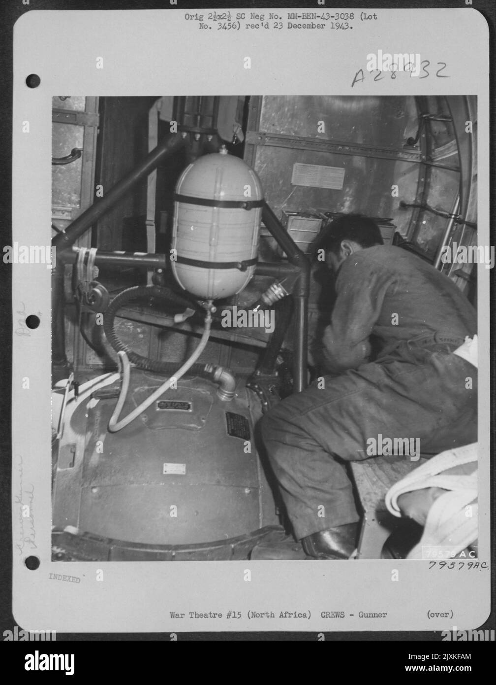 Ball turret gunner Black and White Stock Photos & Images - Alamy