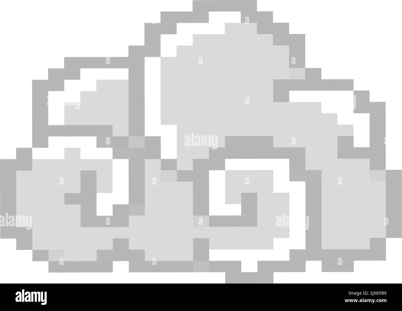 cloud pixel art Stock Vector Image & Art - Alamy