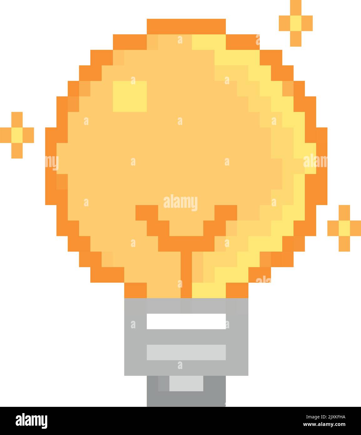bulb pixel art Stock Vector Image & Art - Alamy