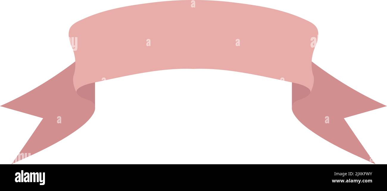 Decorative caption banner. Red flag ribbon element Stock Vector Image ...