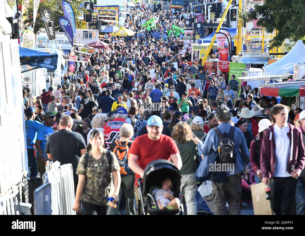 Large crowds are seen at the Queensland Royal Exhibition Show, known ...