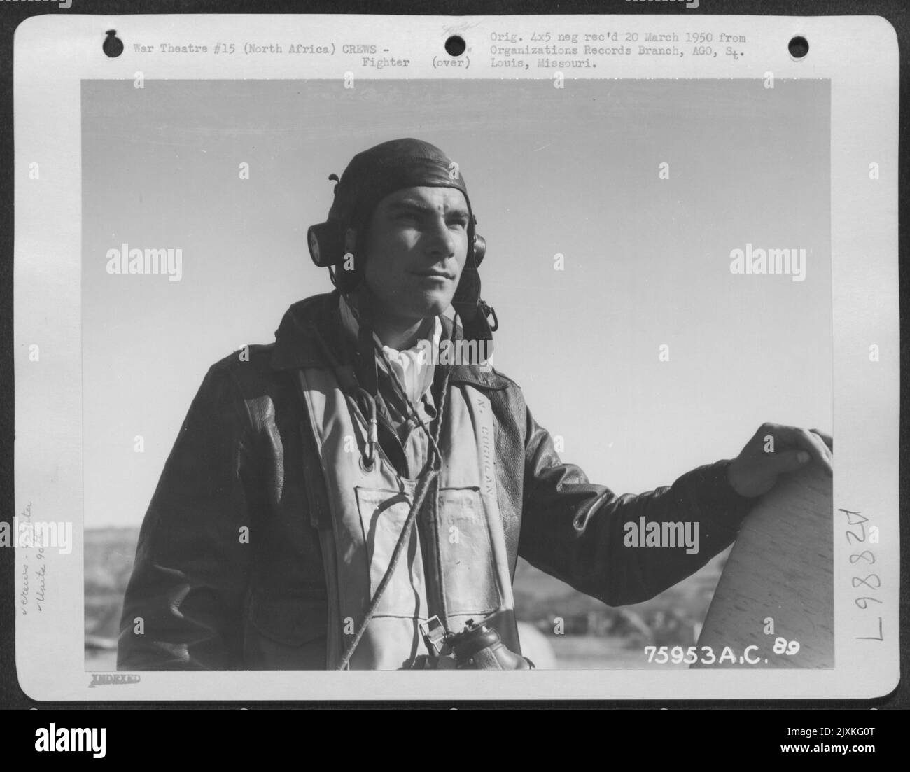 A Lockheed F-5 pilot of the 90th Photographic Reconnaissance Wing ...