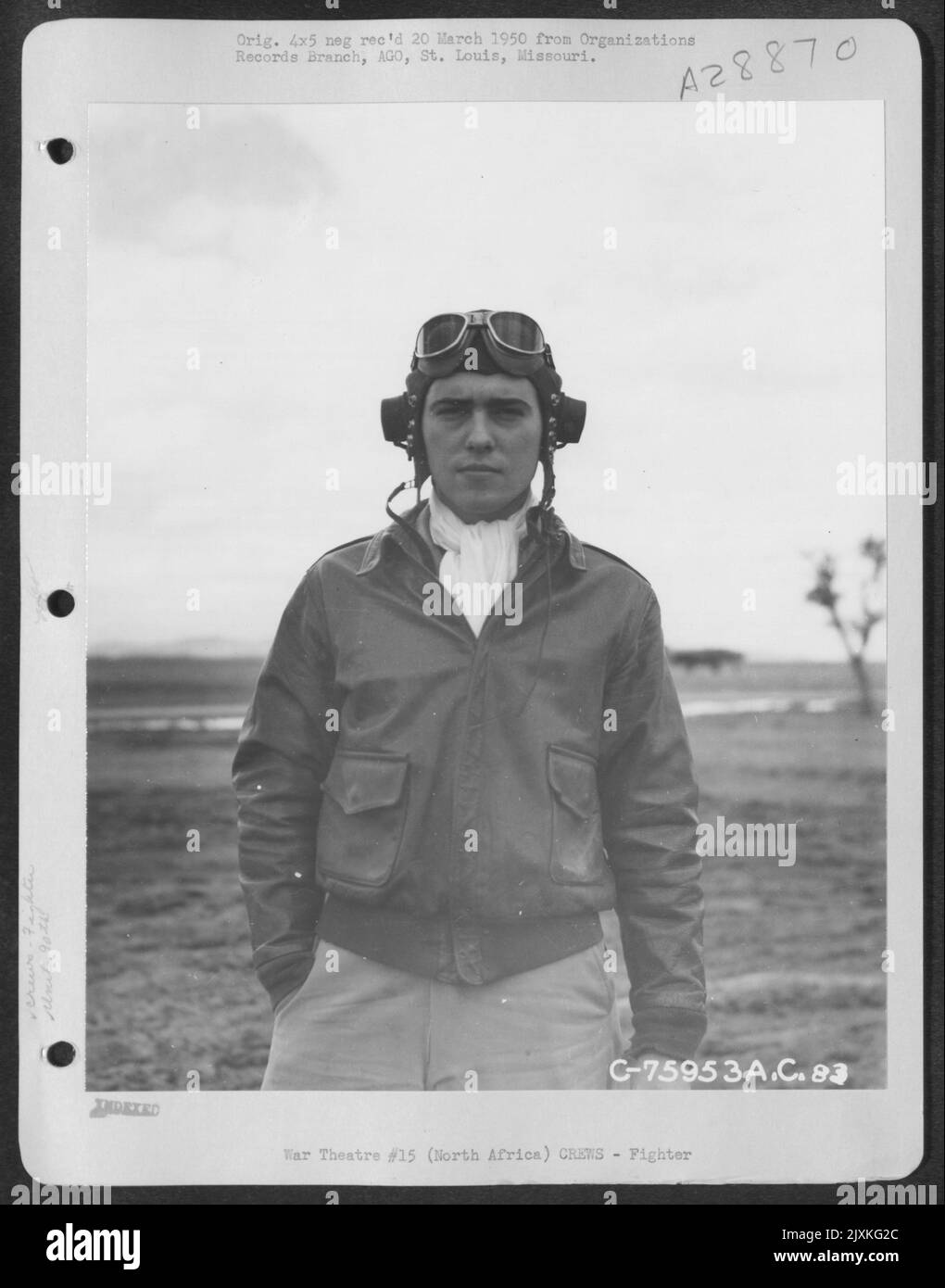 A Lockheed F-5 pilot of the 90th Photographic Reconnaissance Wing ...