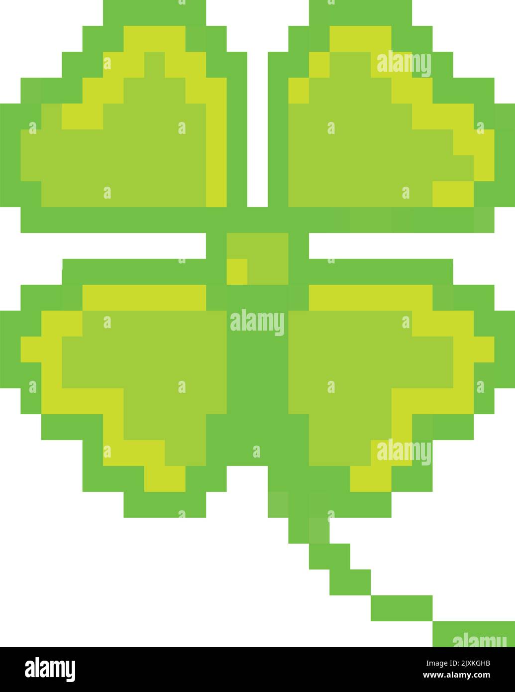 clover pixel art Stock Vector Image & Art - Alamy
