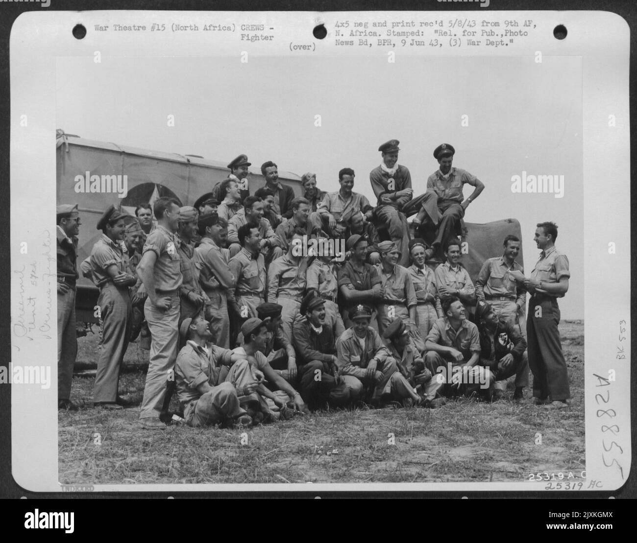 Commanding Officer, Col. Arthur G. Salisbury of 9th Air Force, 57th ...