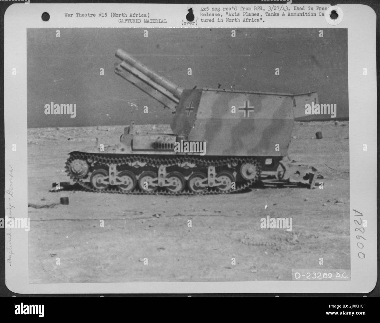 North Africa-This rugged assault gun was left behind, undamaged, by the ...