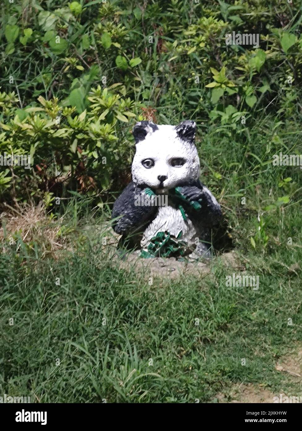 Panda buildings can be seen everywhere in the community Stock Photo - Alamy