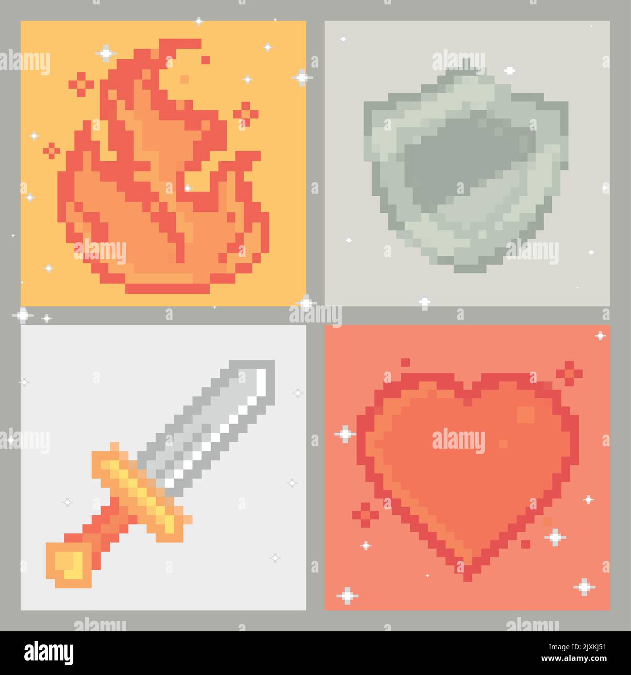 icons pixel art Stock Vector Image & Art - Alamy