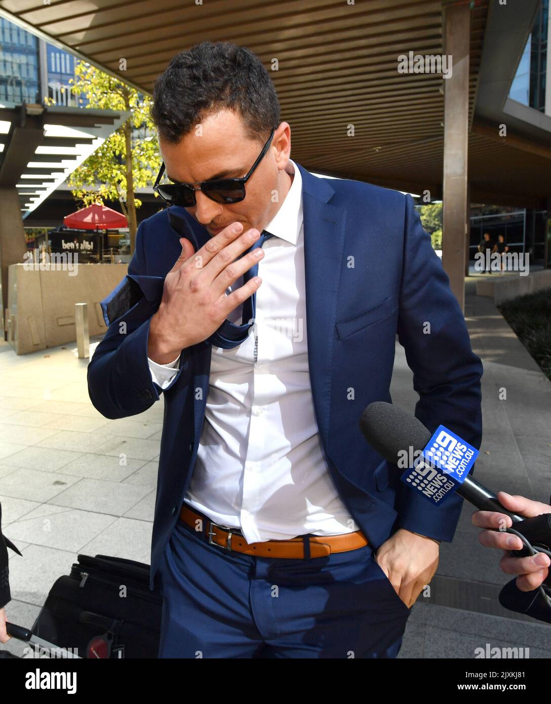 Former tennis professional Isaac Frost is seen leaving the Brisbane ...