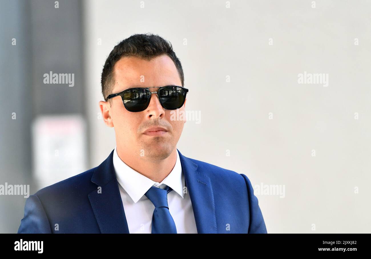 Former tennis professional Isaac Frost is seen leaving the Brisbane ...