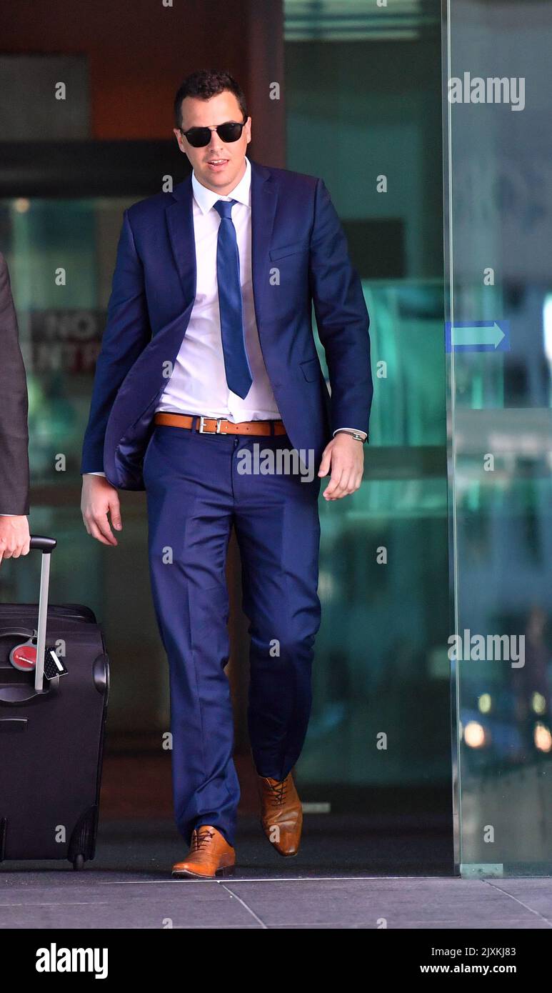 Former tennis professional Isaac Frost is seen leaving the Brisbane ...