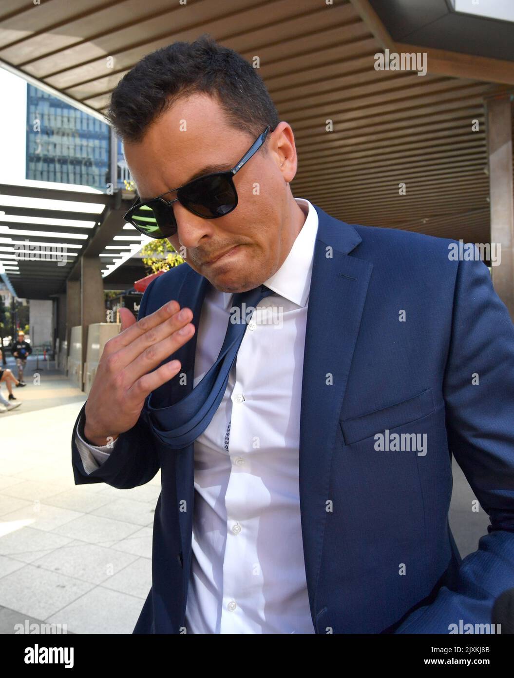 Former tennis professional Isaac Frost is seen leaving the Brisbane ...