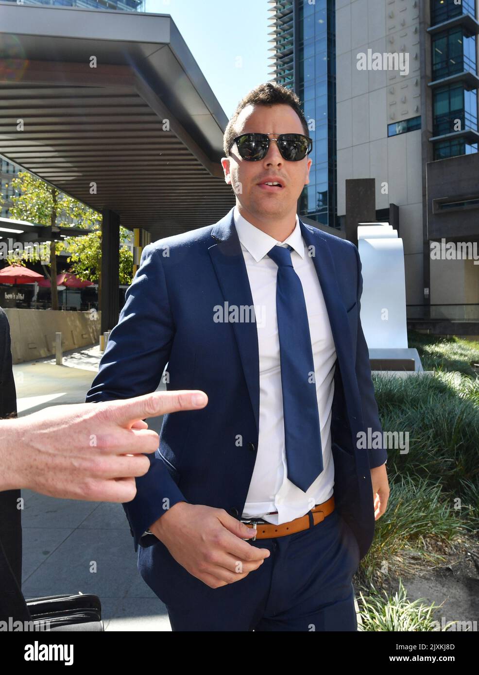 Former tennis professional Isaac Frost is seen leaving the Brisbane ...