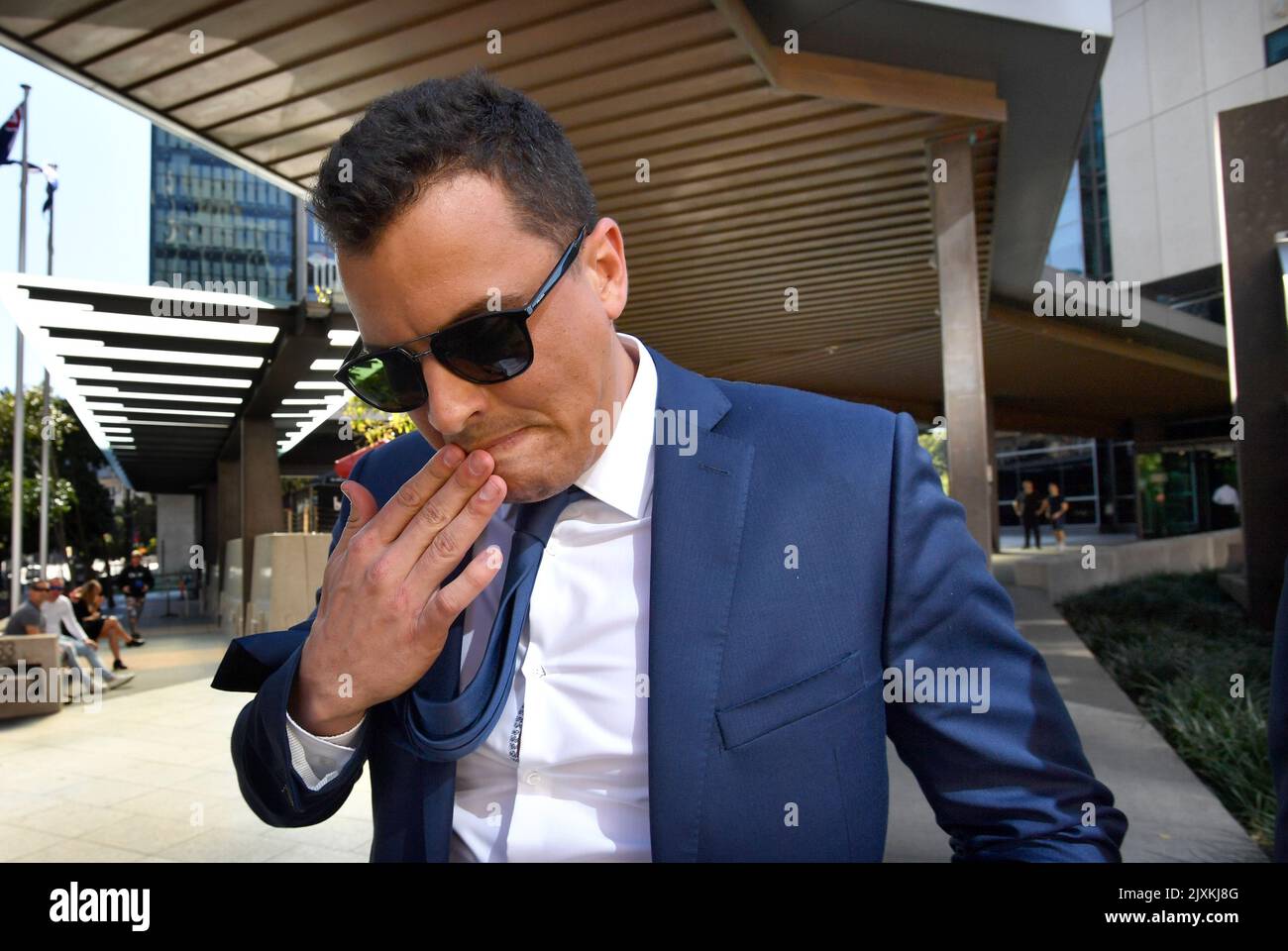 Former tennis professional Isaac Frost is seen leaving the Brisbane ...