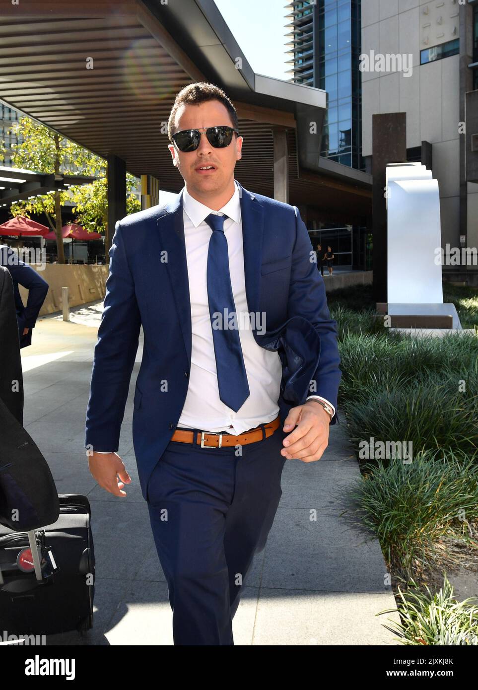 Former tennis professional Isaac Frost is seen leaving the Brisbane ...