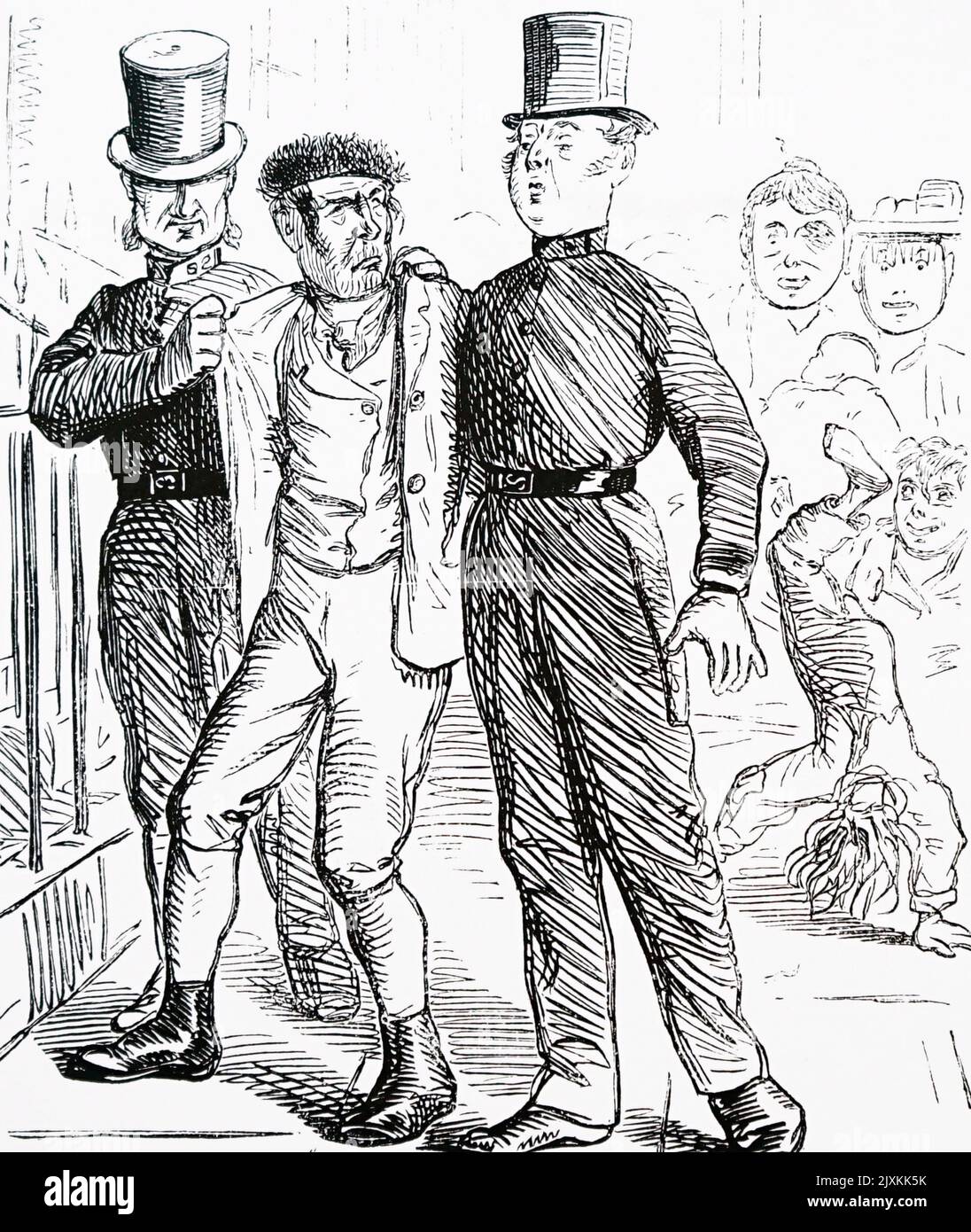 Cartoon illustrating a campaign for more humane treatment of offenders ...