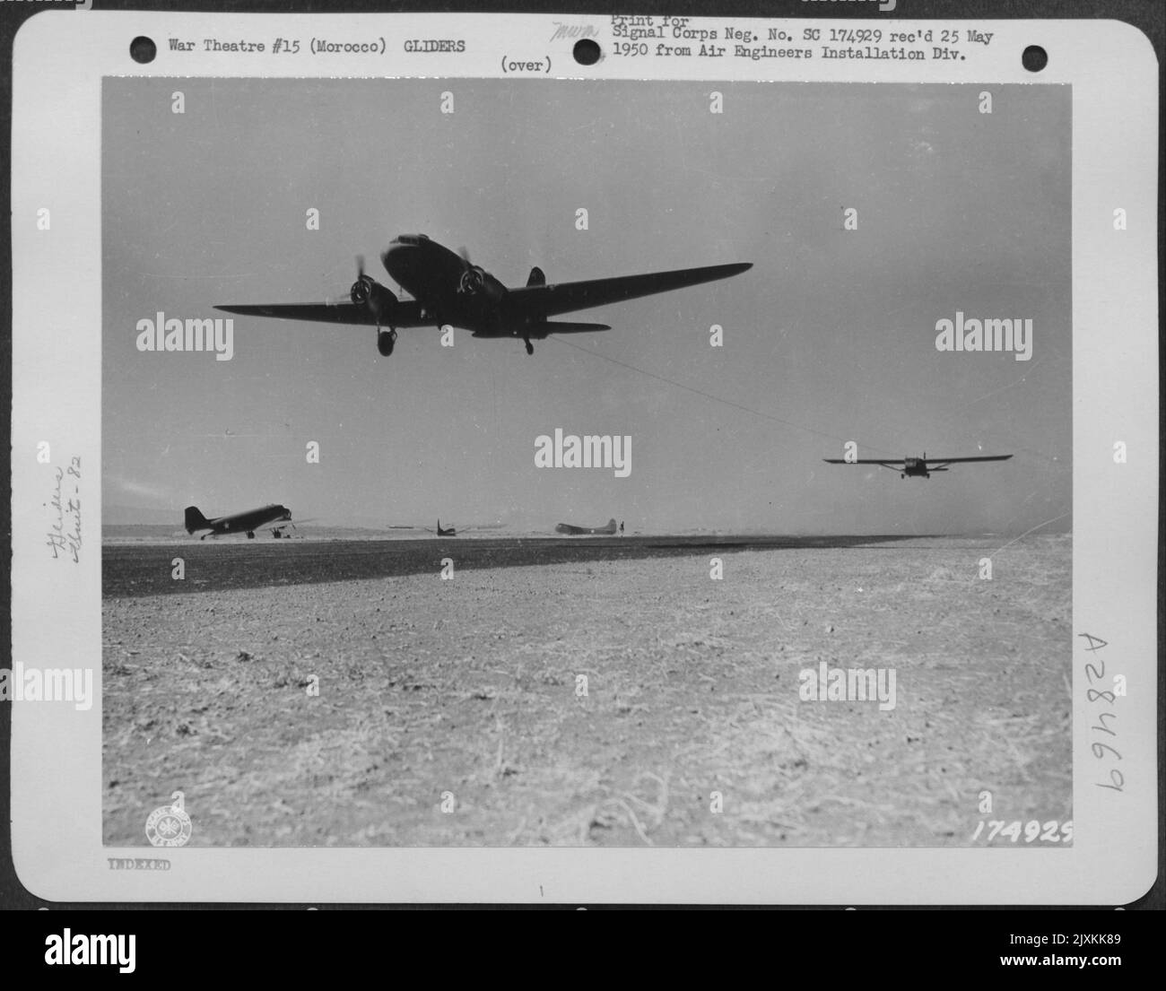 EQUIPMENT AND TROOP GLIDERS OF THE 82ND AIRBORNE DIVISION. .. Plane ...