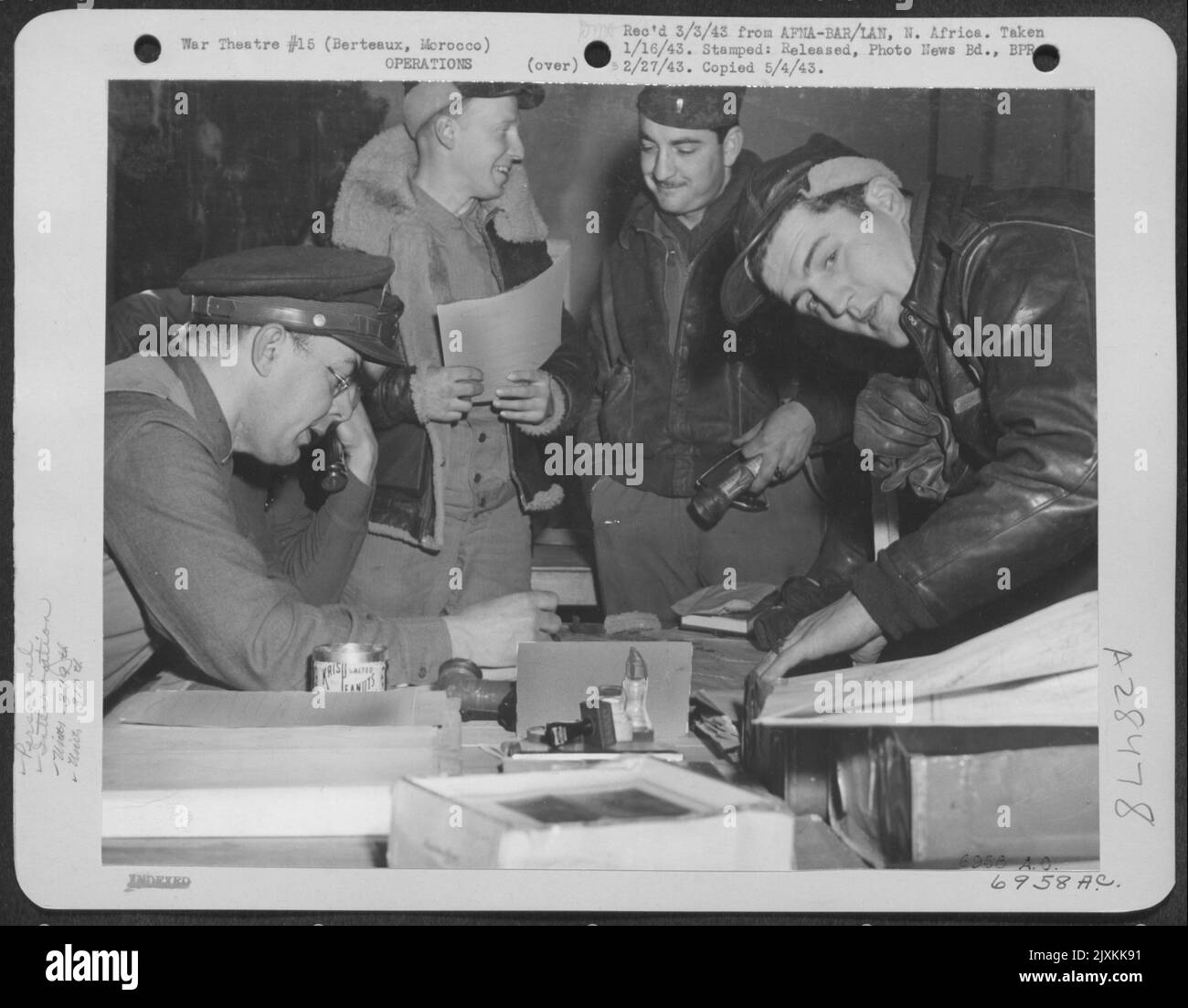 Berteaux, Morocco-After successful raid over Axis held territory in ...